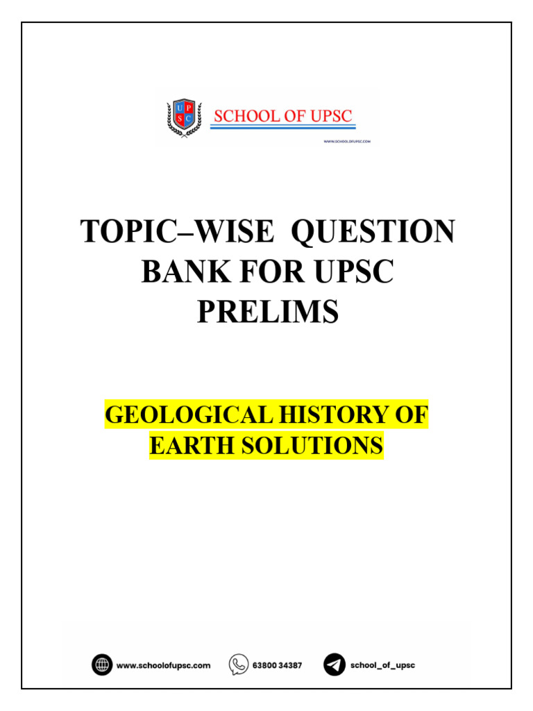 Geological History for UPSC Prelims | PDF | Stratosphere | Comet