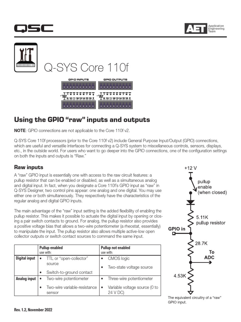 Q DN Core 110f Technote Rawgpio-1 | PDF | Electricity | Electrical Engineering