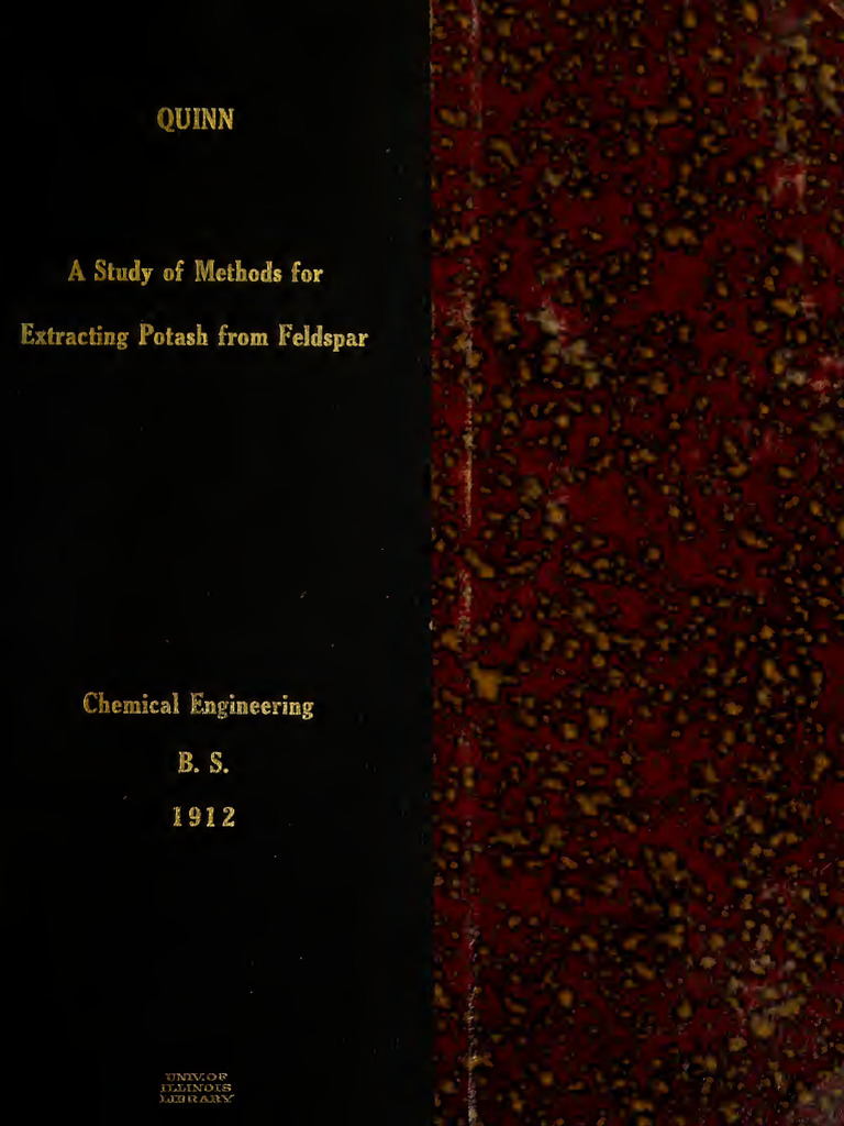 Study of Methods Fo 00 Quin | PDF | Potassium | Chemistry