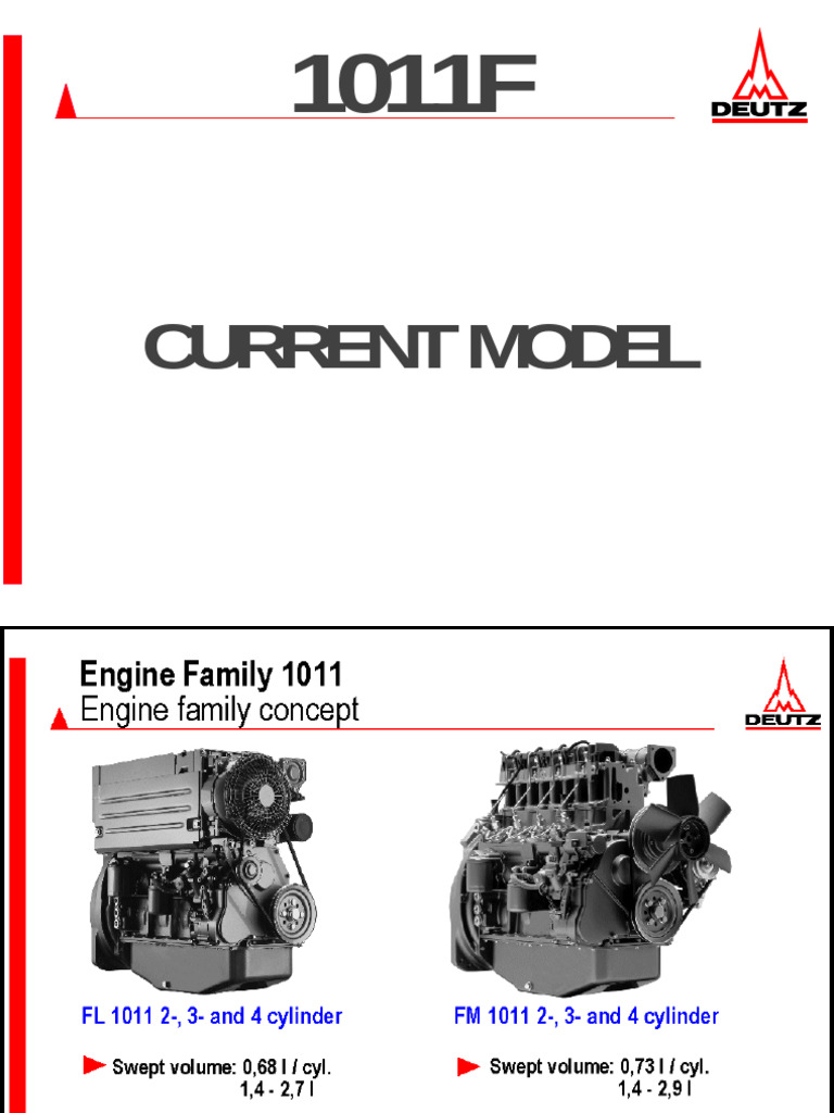 DEUTZ Engine Series 1011F Overview | PDF | Engines | Pump