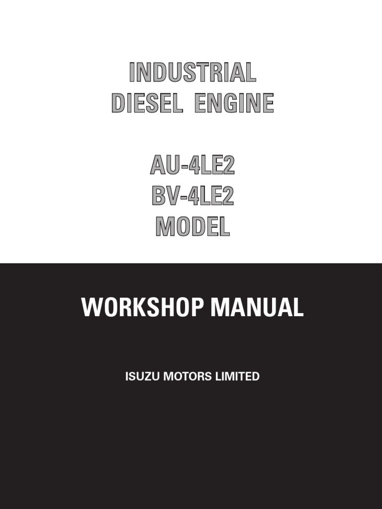 Isuzu 4LE2 Tier 4i Manual | PDF
