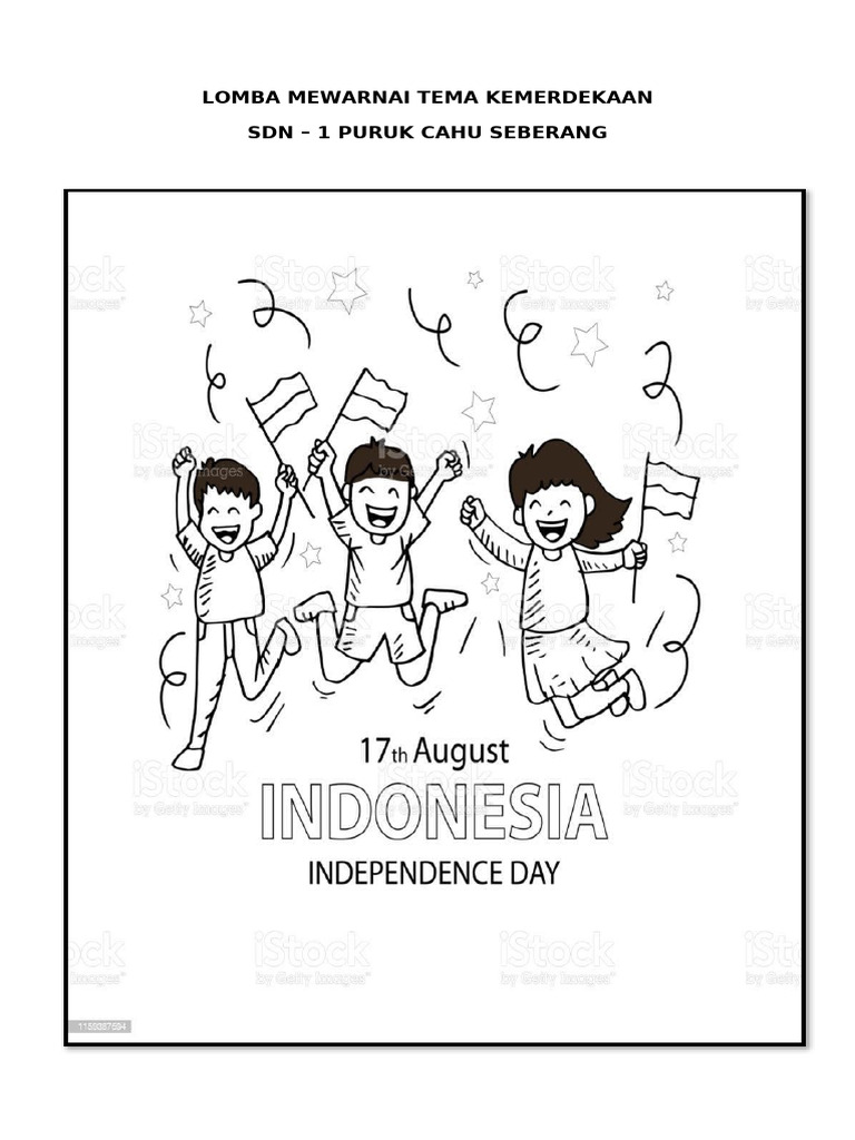Lomba Mewarnai Tema Kemerdekaan | PDF