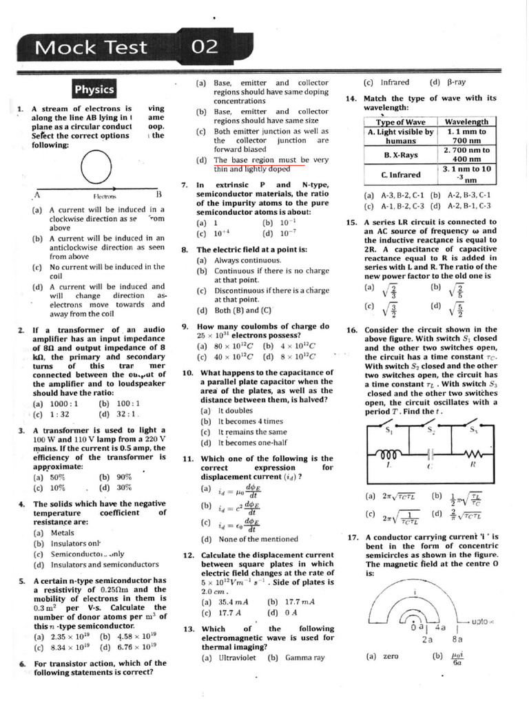 IMU CET Sample Paper Set 2 | PDF