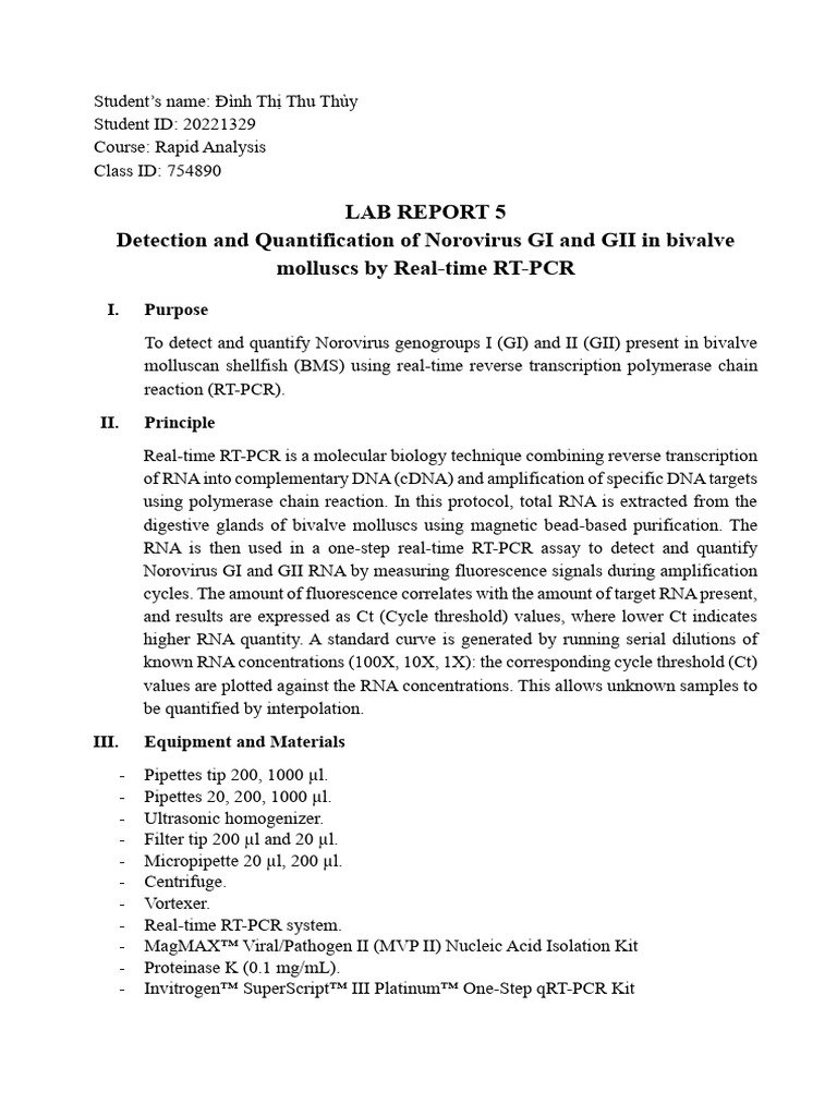 Lab Report 5 - đình Thị Thu Thủy | PDF | Reverse Transcription ...