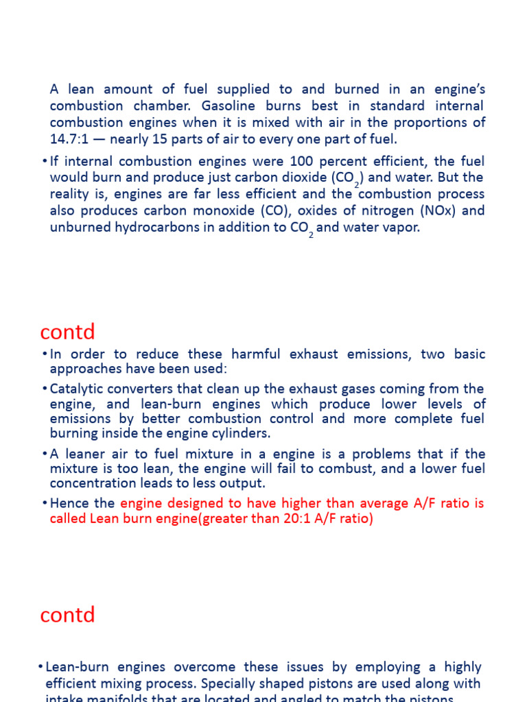 Lean Burn Engine | PDF | Internal Combustion Engine | Combustion