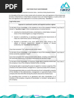 sanctions_questionnaire(2) | PDF | Office Of Foreign Assets Control | International Relations