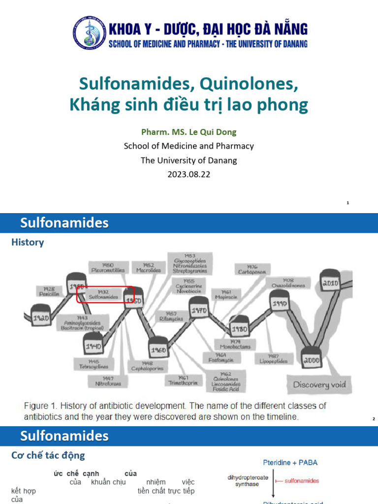 Quinolon, Sulfamid, Tubeculoside | PDF