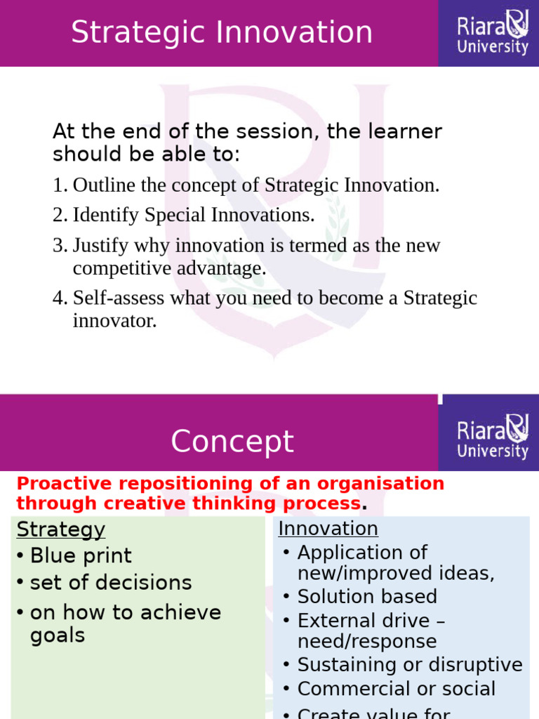 Strategic Innovation | PDF