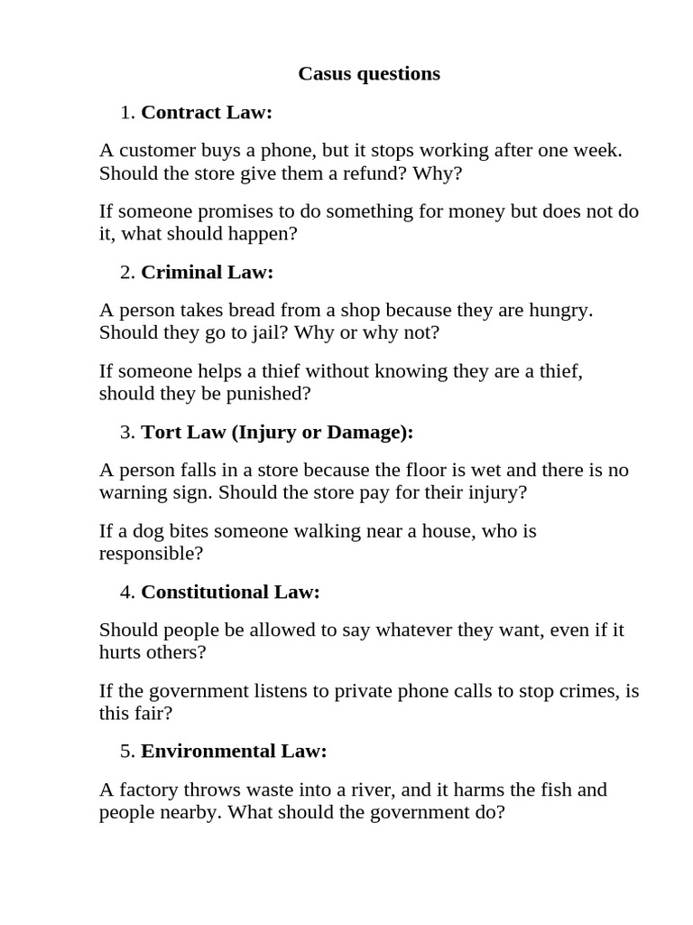Legal Scenarios and Ethical Dilemmas | PDF | Justice | Crime & Violence