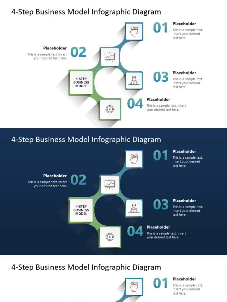 4-Step Business Model Infographic | PDF | Visual Journalism | Infographics