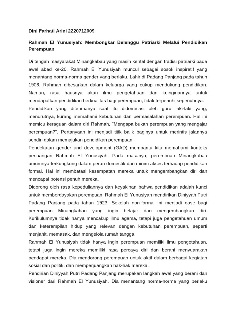 Rahmah El Yunusiyah Buk Man Edit | PDF