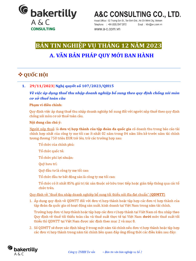 Ban Tin A&C - 12.2023 - V | PDF