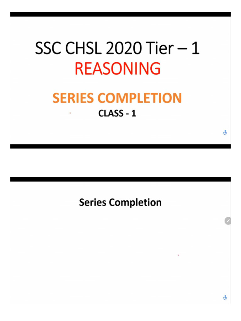 Series Completion | PDF