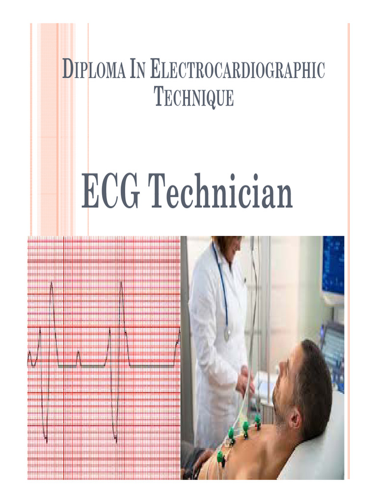 ECG Technician ECG Technician: D I E T | PDF