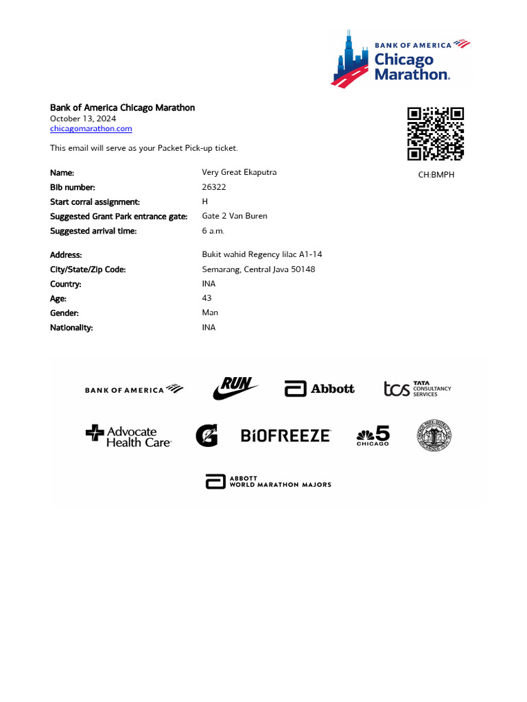 Packet Pick Up Ticket | PDF