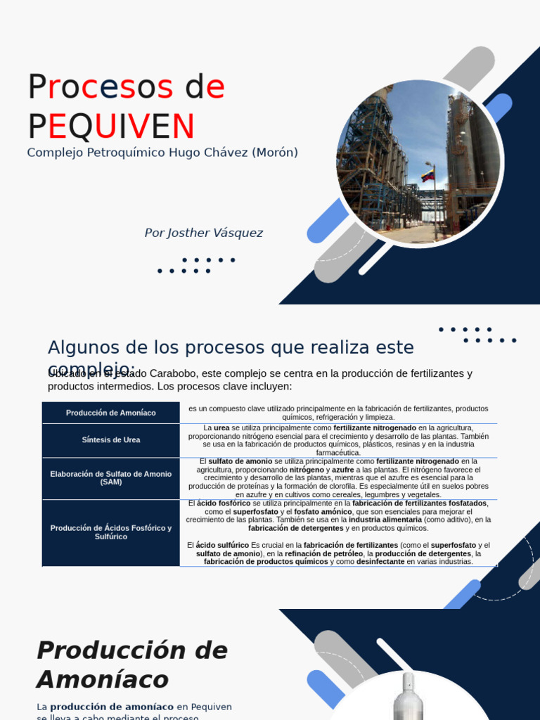 Procesos de Pequiven (Josther Vasquez) | PDF | Fertilizante | Urea