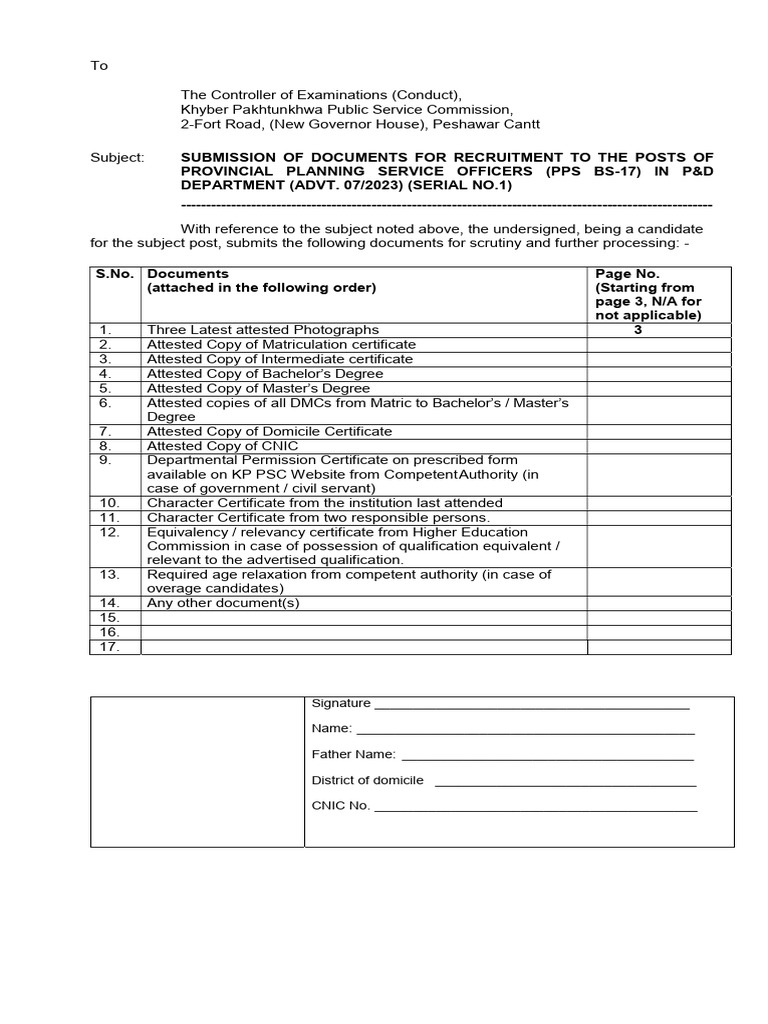 PPS Documents Proforma 22052025 | PDF | Academia | Higher Education