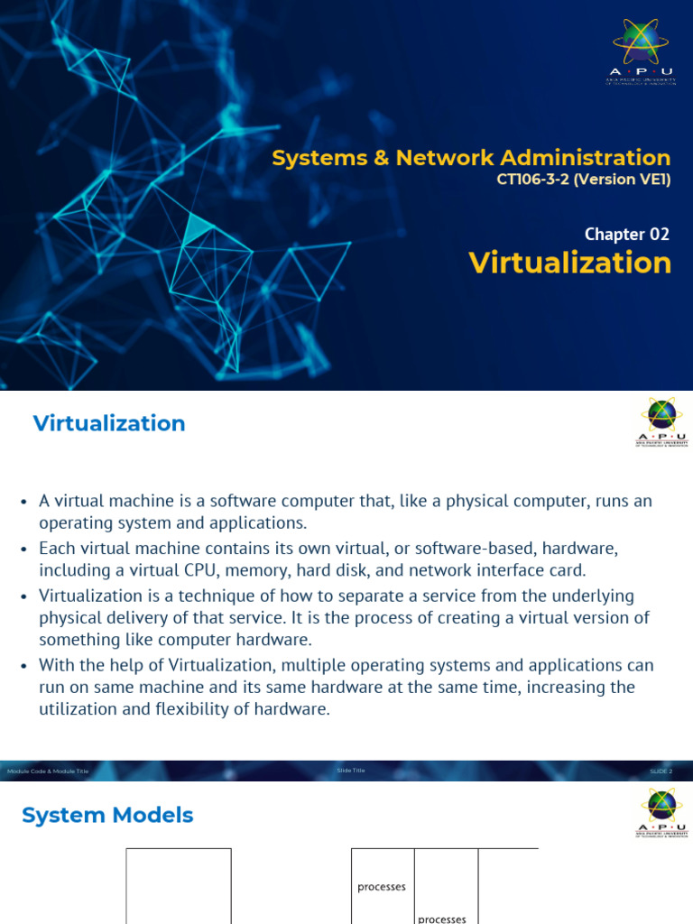 02 Virtualization and OS Installation | PDF | Virtualization | Virtual Machine