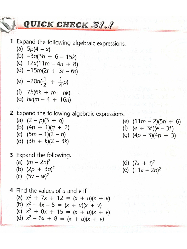F2 Chapter 2 (Factorisation and Algebraic Fractions) PMR | PDF