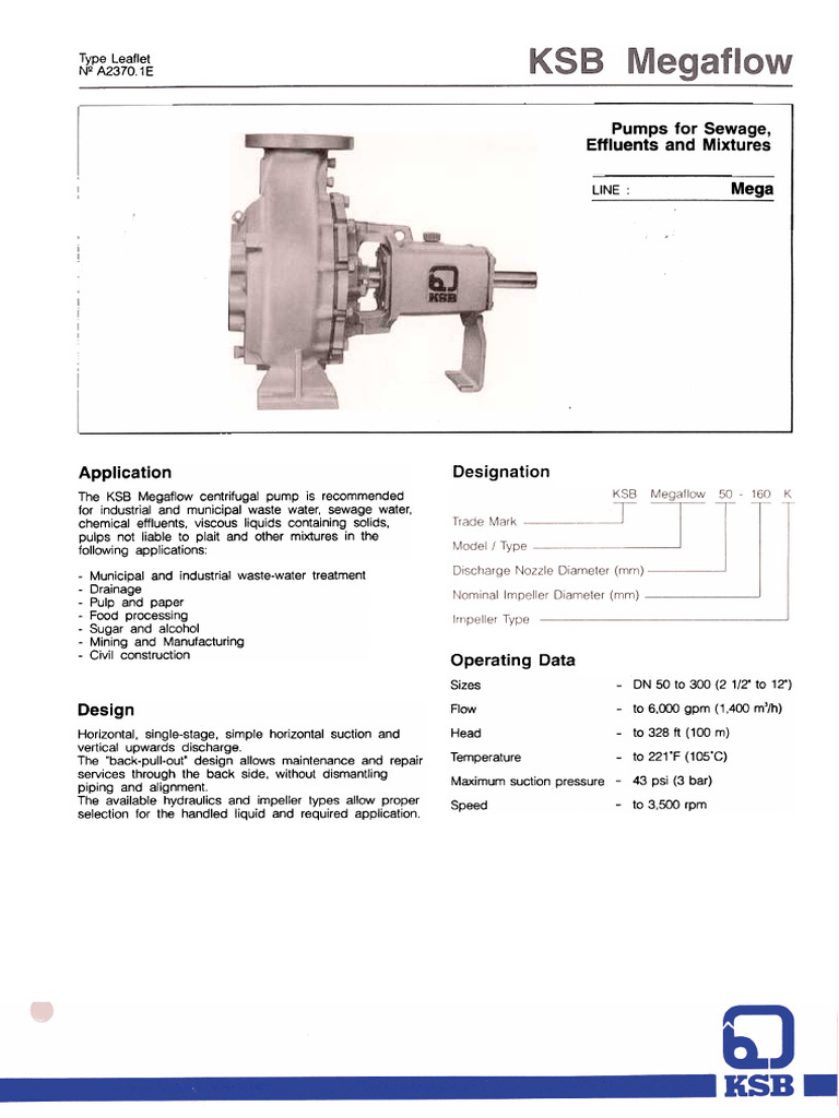Megaflow Catalogue | PDF | Pump | Gas Technologies