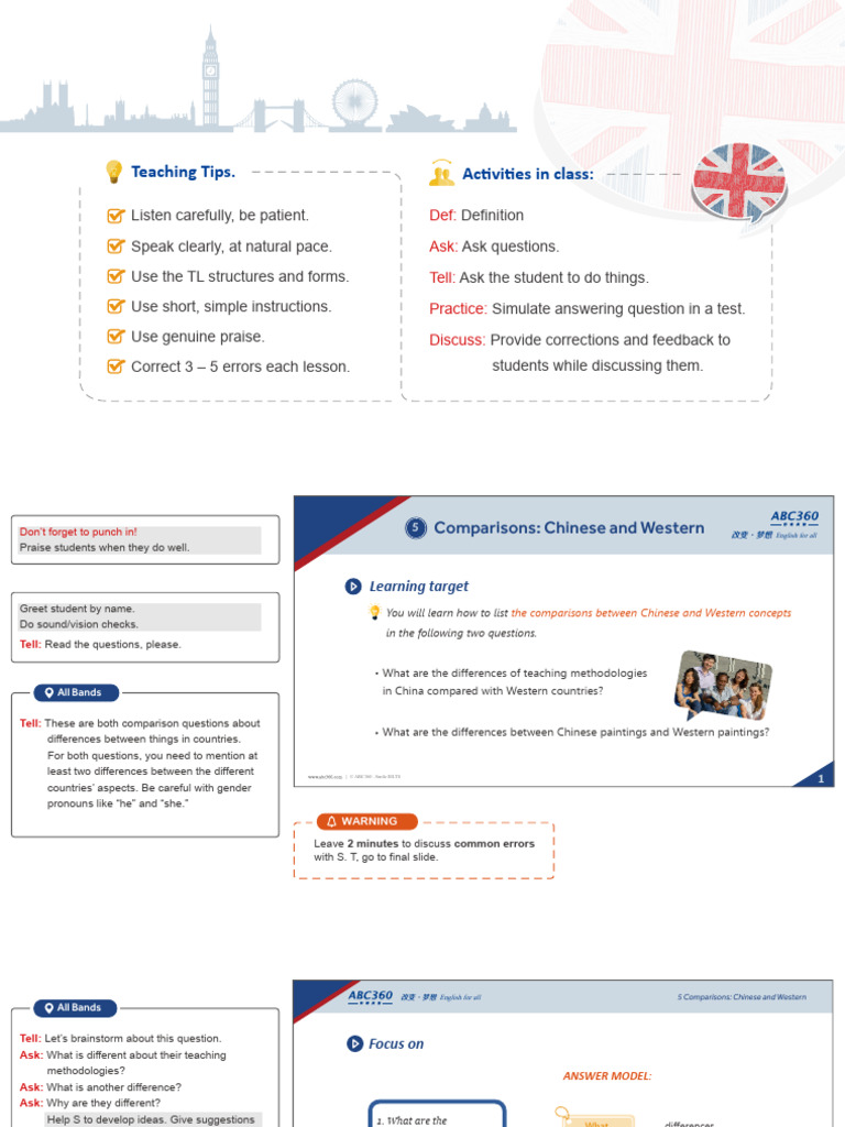 Unit 1 Lesson 5 Comparison - Chinese vs. Western | PDF | Methodology ...