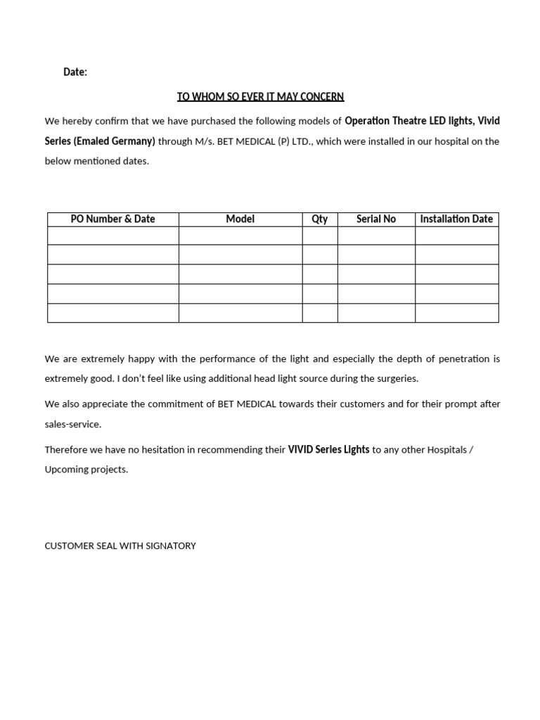 End User Certificate - Format | PDF