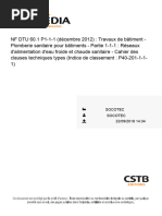 NF DTU 53.12 : Revêtements de sol souples | PDF | Technologie et ingénierie