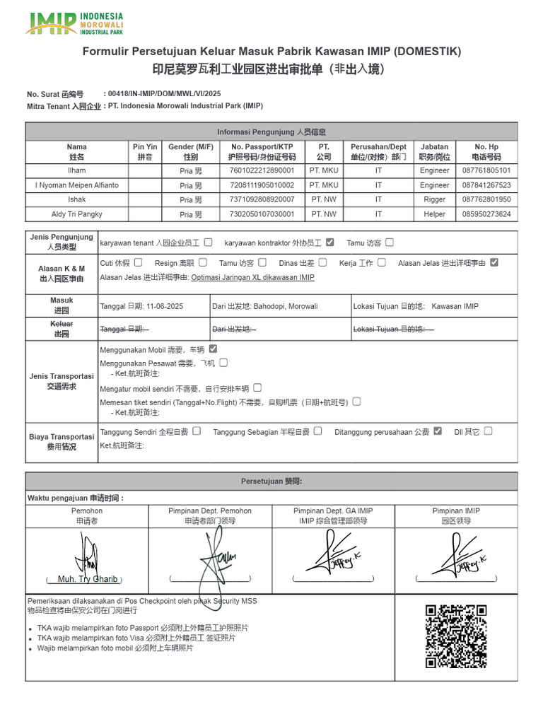 in Imip Dom MWL Vi 2025 in Out Goods Imip | PDF