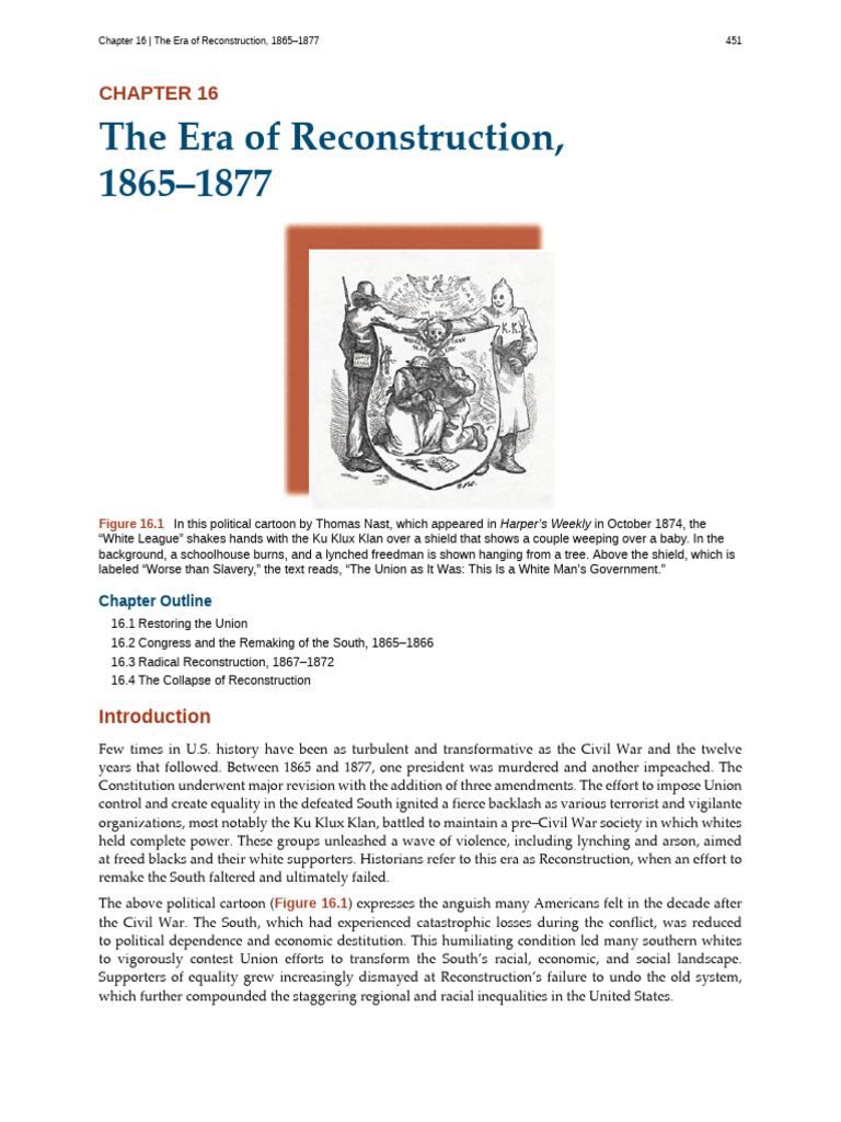 U.S. History-461-548 | PDF | Reconstruction Era | Thirteenth Amendment ...