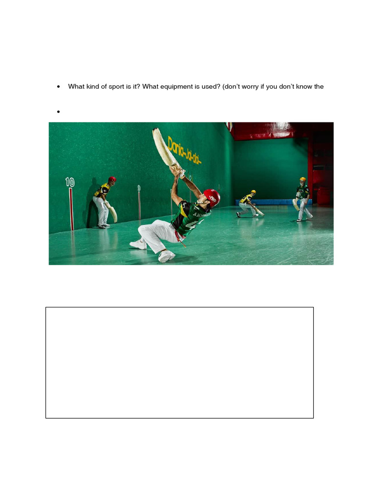 The Rise and Fall of Jai Alai Video Worksheet | PDF