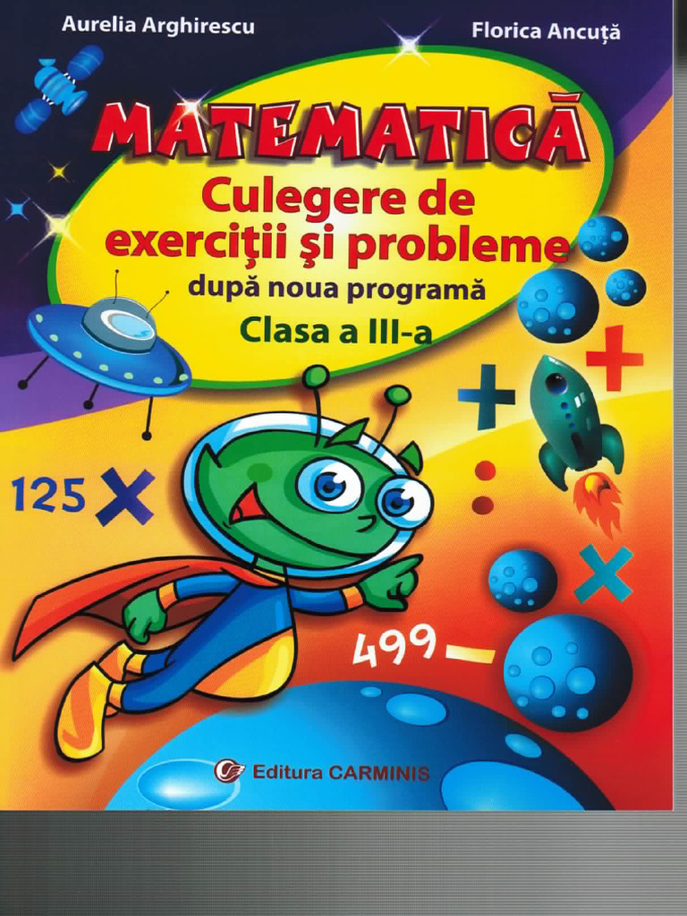 Culegere Matematica Robik Clasa III Carminis | PDF