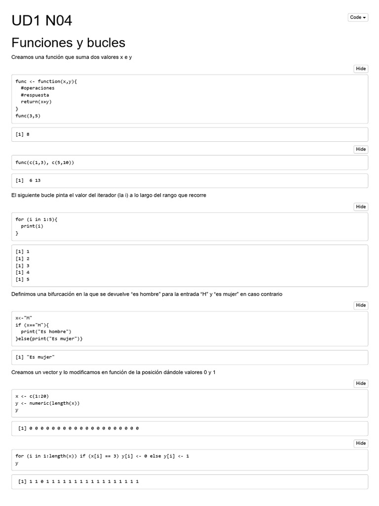 Cuarta Parte Ejercicios R | PDF
