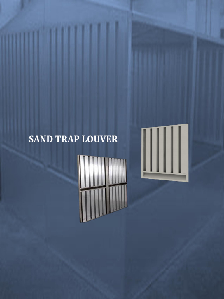 Sand Trap Louver with Filter Details | PDF | Duct (Flow) | Sand