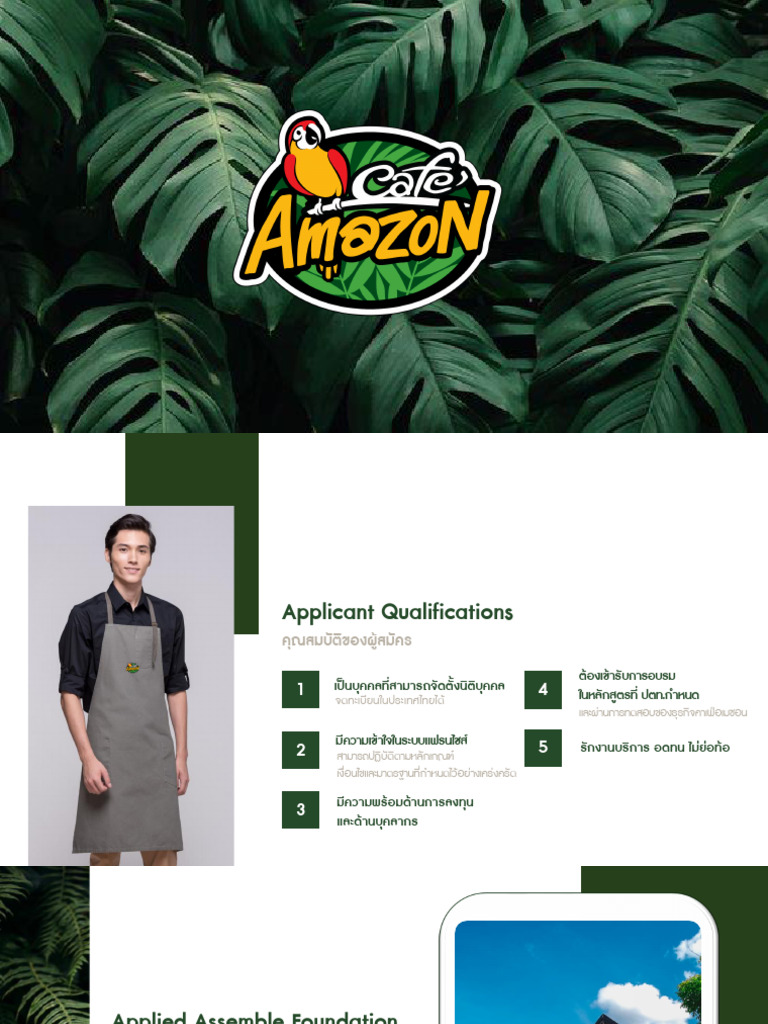 Franchise Cafe Amazon ข้อมูลการลงทุนในประเทศ 20230222 | PDF