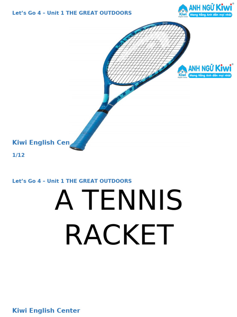 A Tennis Racket | PDF