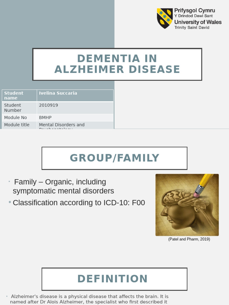 Understanding Alzheimer's Disease and Dementia | PDF | Dementia ...