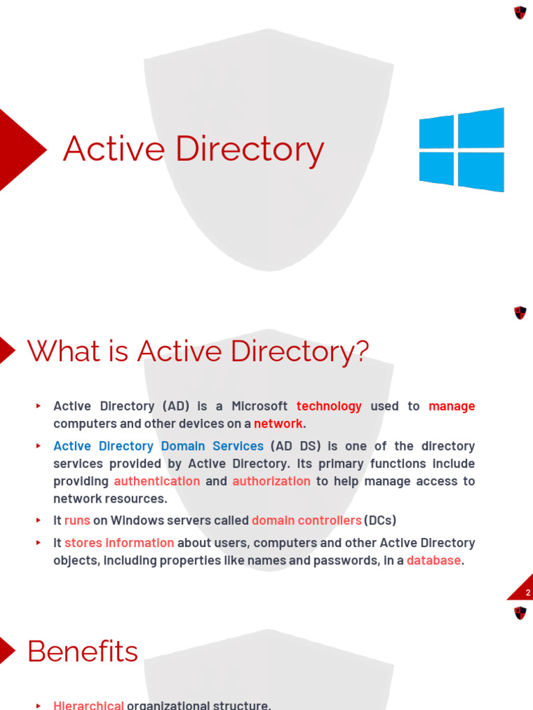 Active Directory Basics Overview | PDF | Active Directory | Group Policy