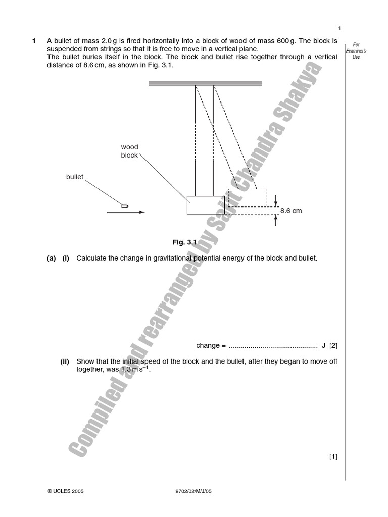 9702 Kinematics and Momentum | PDF | Force | Collision