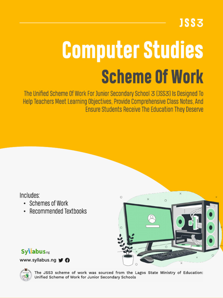 JSS3 Computer Studies Scheme of Work | PDF | Spreadsheet | Computing