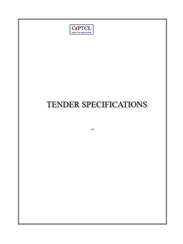 Tender Doc Td4657 | PDF | Electricity | Electrical Engineering