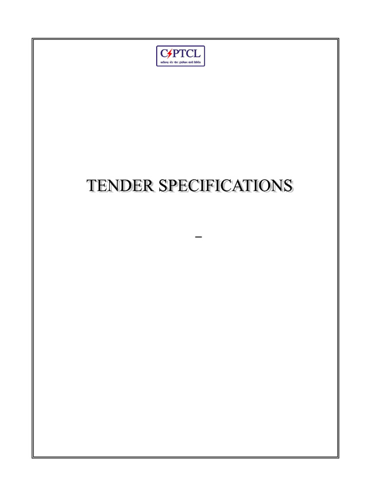 CSPTCL Tender for Malda Substation | PDF | Electrical Engineering ...