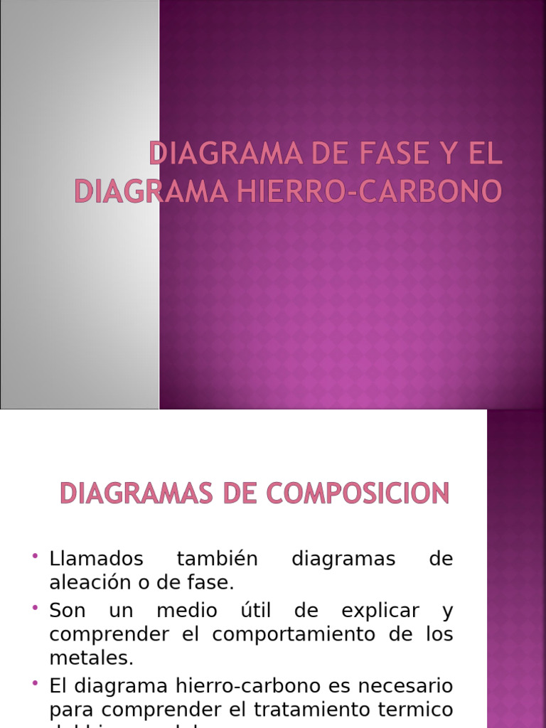 Diagrama de Fase y El Diagrama Hierro-Carbono | PDF | Hierro fundido | Aleación