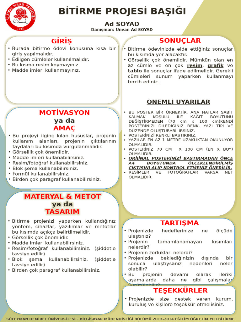 Bitirme Ornek Poster 12052014 | PDF
