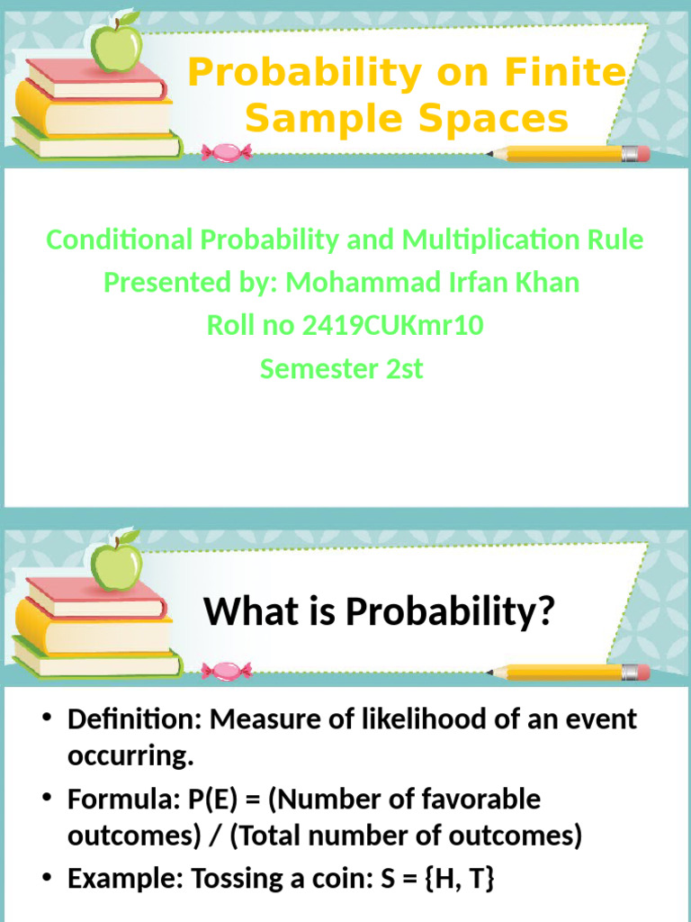 Probability Finite Sample Spaces Presentation | PDF
