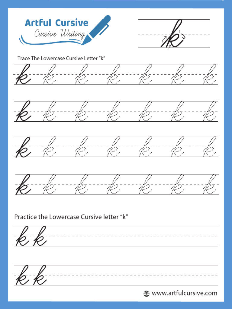 Cursive K | PDF