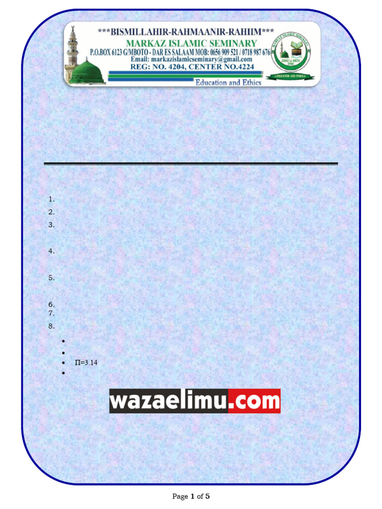 f4 Physics Series Two April 2025 | PDF | Transformer | Inductor