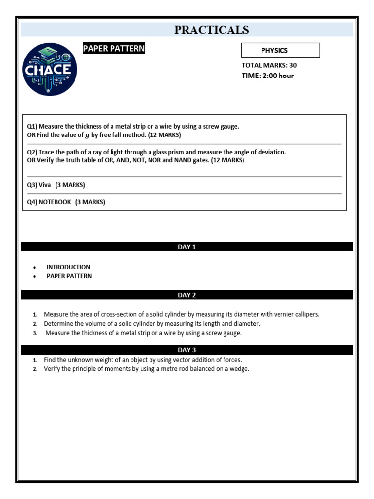 Practical Physics 9 &10 | PDF | Pendulum | Applied And Interdisciplinary Physics