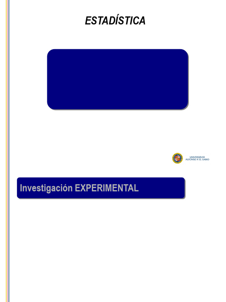 Tema 7. Estudios Experimentales. Curso 20-21 | PDF | Ensayo clínico | Experimentar