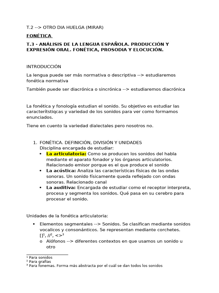 T.3 - Fonética | PDF | Fonética | Vocal