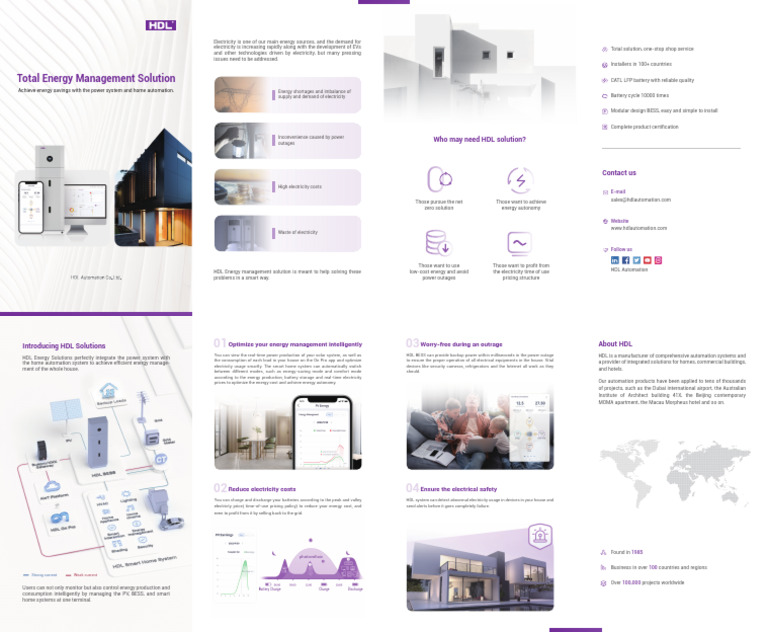 HDL Energy Management Solutions Overview | PDF | Automation | Photovoltaics